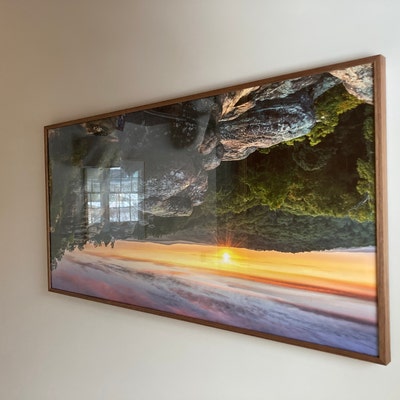 Maple Picture Frame / Custom Size Available / 1/2 Thin Edge Handmade Solid Hardwood Gallery ...