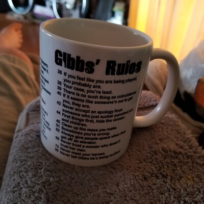 NCIS 2023 Gibbs' Rules Coffee Mug, Farewell Edition all 38 Rules - Etsy