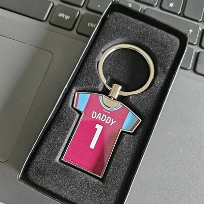 Personalised Football Shirt Keyring Arsenal Fan Keyring, Any Player ...
