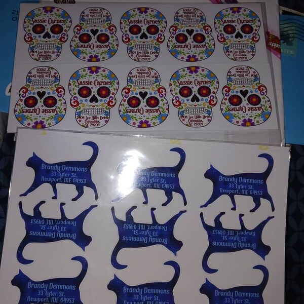 Dog Paws Return Address Labels, Personalized Mailing Address Stickers ...
