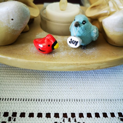 Little Badger Terrarium Figurine Miniature Ceramic Porcelain Animal ...