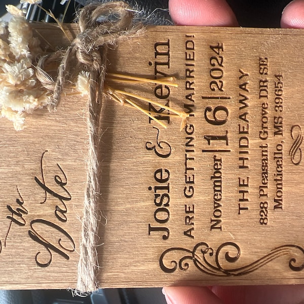 Wooden Save the Dates Magnets Lavender party Favors for Guests-100% ...