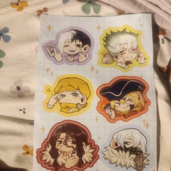 Dr Stone Sticker Sheet | A6 - Etsy