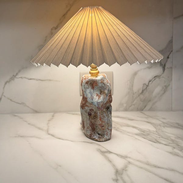 Wabi Sabi Style Minimalistic Ceramic Table Lamp/bedside Lamp - Etsy