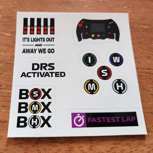 Oscar Piastri Mclaren Sticker Pack, Formula 1 Sticker Pack, Oscar ...