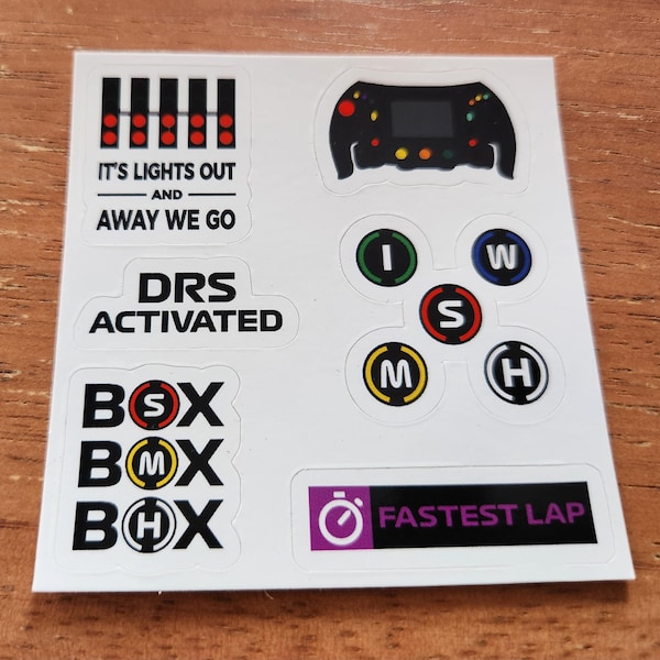 Max Verstappen 2024 Sticker Pack, Formula 1 Sticker Pack, F1 Sticker ...