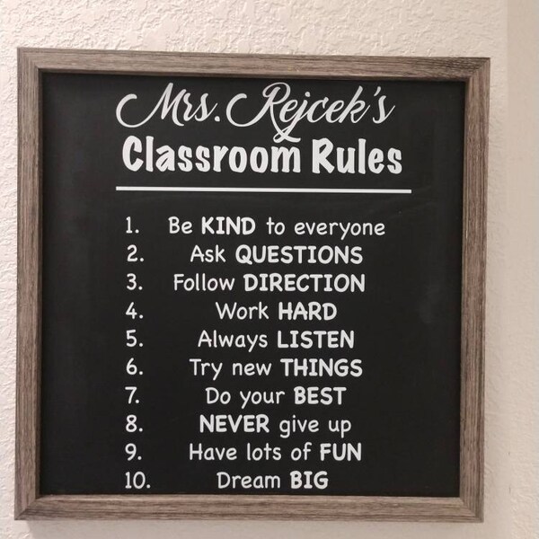 Classroom Rules, Classroom Decor | Wall Decal | Decal for Teachers ...