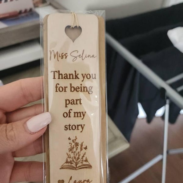 Personalized Teacher Bookmark | Teacher Appreciation Gift | End of Year ...