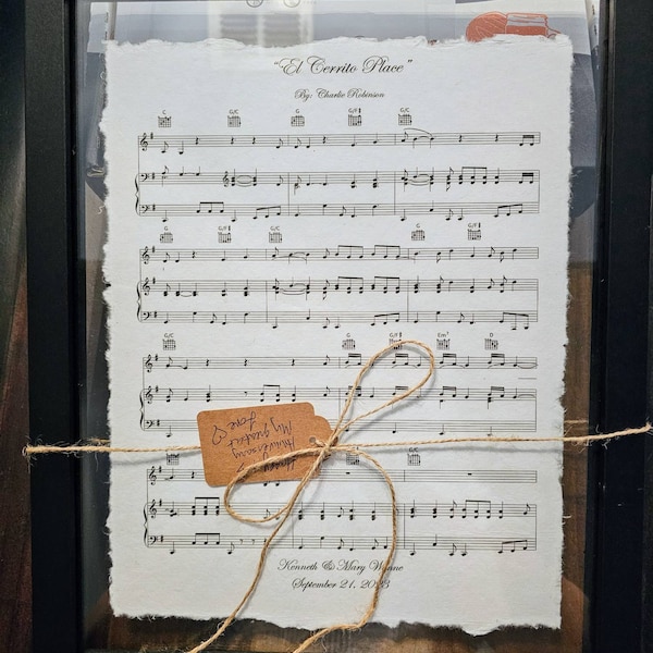 Custom Wedding Vows, Song Lyrics, Bible Verse, or Poem Print on ...