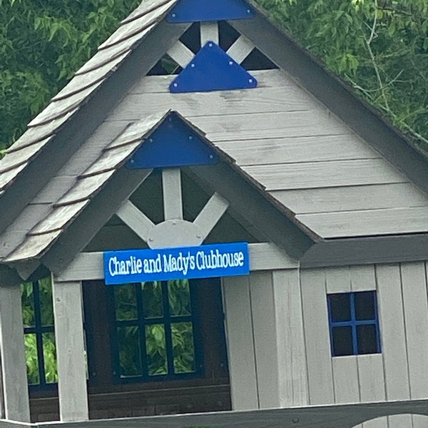 Custom Playhouse Sign for Kids | Clubhouse, Fort, Playroom, Bedroom ...