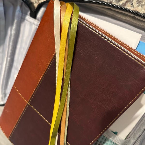 Bible Ribbon Bookmark - Christian Gift, Keepsake With Multiple Ribbons ...