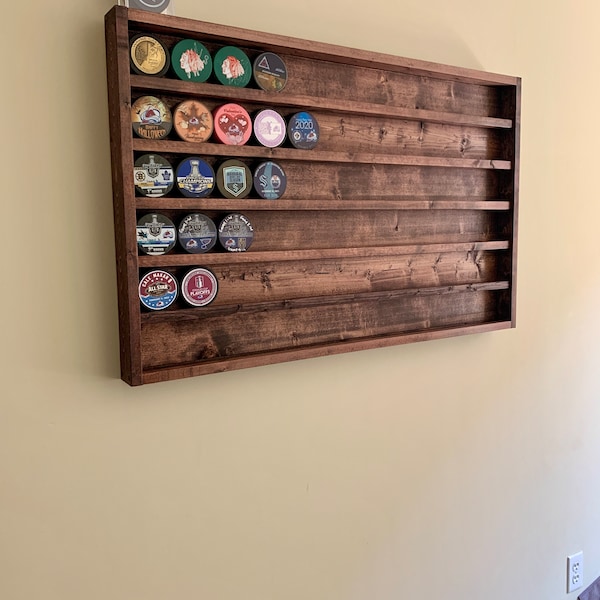 Hockey Puck Display and Storage Shelf: Sizes 6 Pucks to 36 Pucks - Etsy
