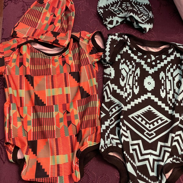 One-piece/matching Hat-african Print - Etsy
