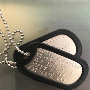Custom Military Style Dog Tags - Etsy