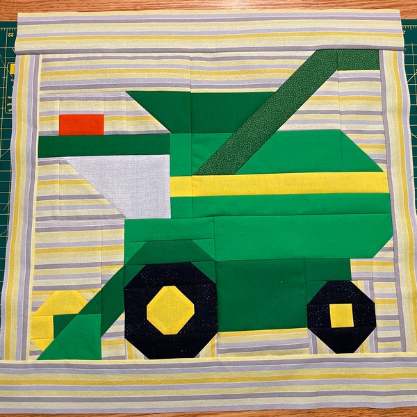 PDF Quilt Block Pattern – Combine – Vehicle Quilt - Etsy