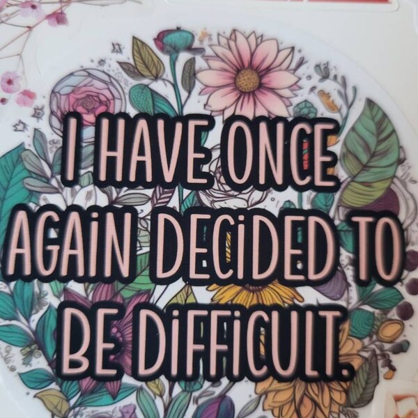 Whimsical Four Leaf Clover Sticker | 3" Sticker | Vinyl Decal | Water ...