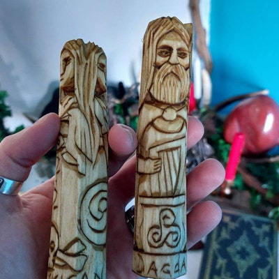 DAGDA GOIBHNIU and OGMA. Celtic Gods. Wiccan, Wicca, Altar, Druid ...