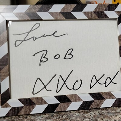 5x7 Frame, Framed Canvas Handwriting Gift,memorial Gift, Handwriting ...