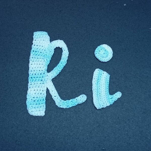 ANGELS & RAINBOWS Font Crochet Letter R Pattern, Crochet Letter Pattern ...