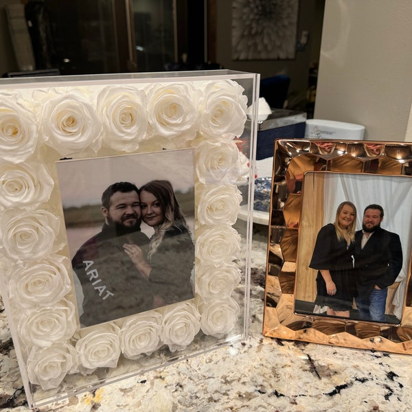 Pack of 16 Long-stem White Preserved Roses | Valentines Day Gift ...