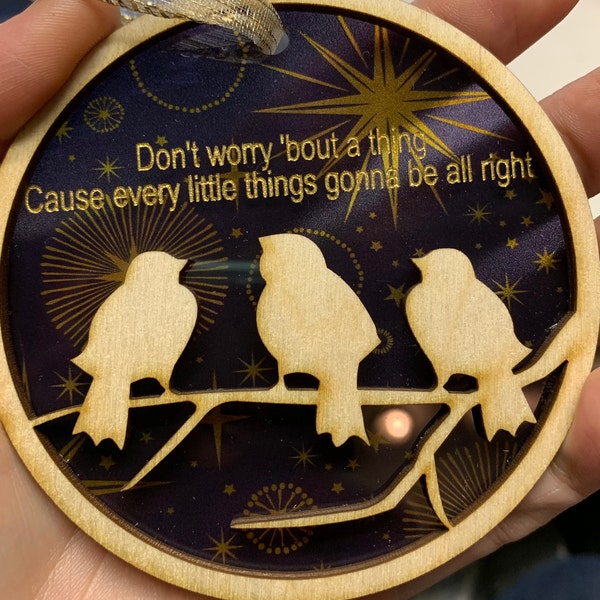 Three Little Birds on a Branch Silhouette SVG,PNG, and JPEG File - Etsy