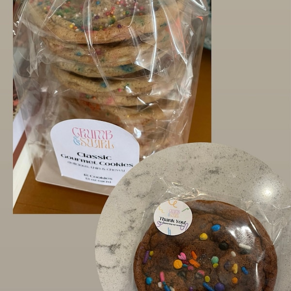 Build Your Own 6 Cookie Box - Large Bakery Style Cookies - Dessert ...