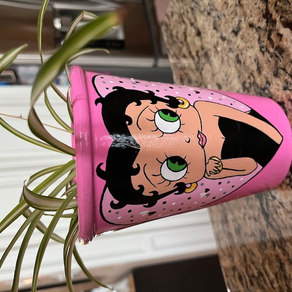 Betty Boop Custom Order Pot, Betty Boop Pot - Etsy