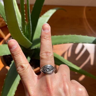 Eye Ring 925 Sterling Silver Jewelry Silver Human Eye Ring - Etsy