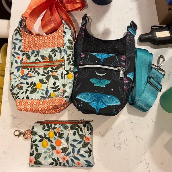 Pebble Sling Bag, Mini Sling, Highland Cow Backpack, Convertible ...