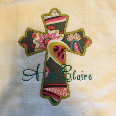 Cross Applique Machine Embroidery Design NO:0493 - Etsy