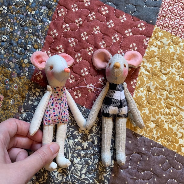 Mini Mouse 16 Cm Soft Toy Sewing Pattern and Tutorial - Etsy