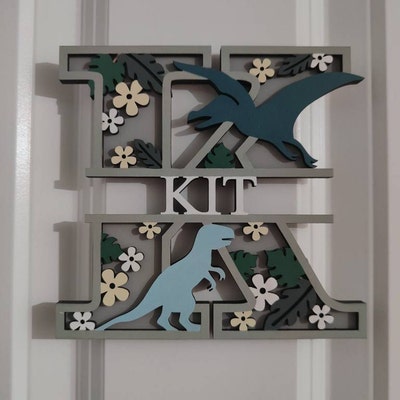 Personalised Dinosaur Themed Door Plaque/bedroom Decor - Etsy