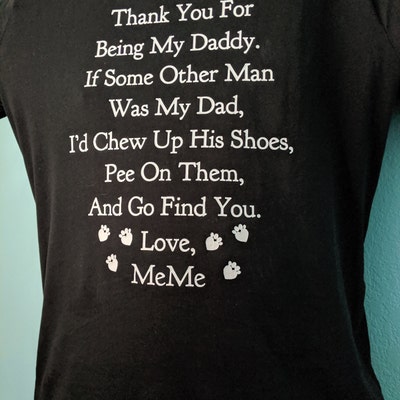 Funny Dad Gift Personalized Dear Dog Dad BELLA CANVAS Unisex - Etsy