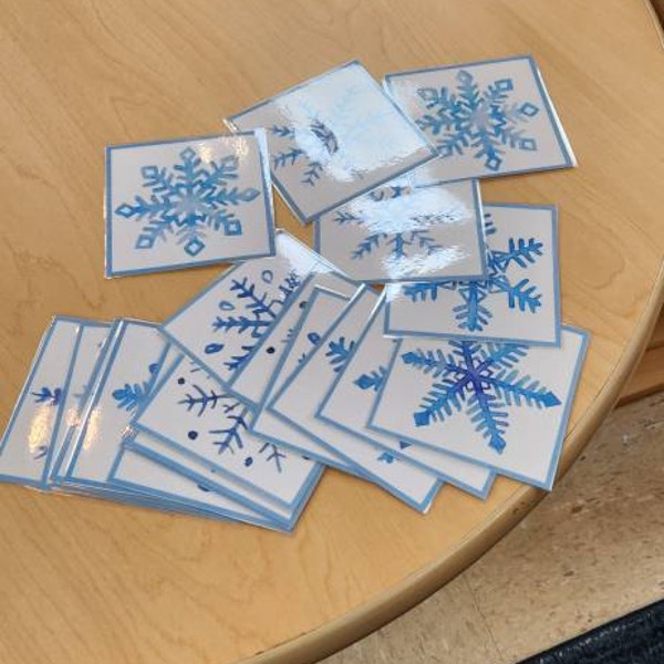 Snowflake Matching Game - Preschool Card Activity - Montessori Winter ...