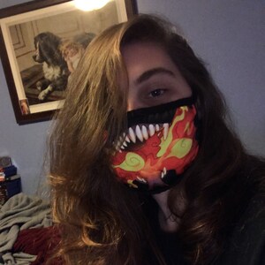 Dragon Fire Monster Dust Face Mask - Etsy