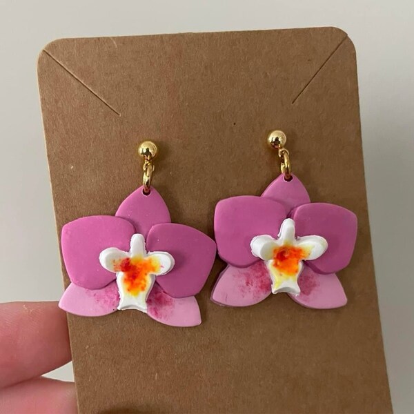 Orchid Flower 3 Part Clay Cutter / Polymer Clay Tools / Jewellery Tools ...