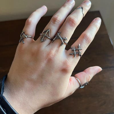 INGUZ Rune Ring, Sterling Silver Twigs True Love, Harmony, Fertility ...