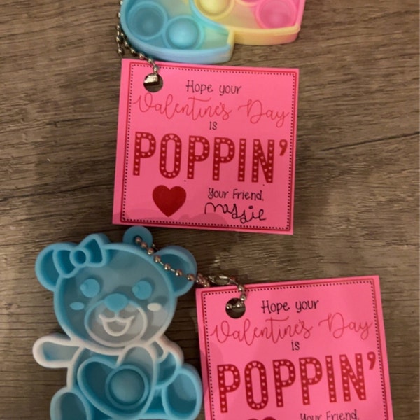 Hope Your Valentine’s Day is Poppin’ Digital Printable Pop It Valentine ...