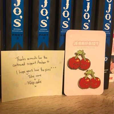 Cherry Buddy Enamel Pin Cute Fruit Vegetable Vegan Kawaii Food - Etsy UK