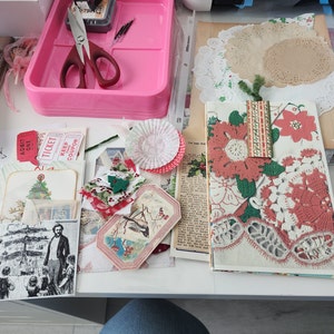 Fabric Flips, Belly Bands and Lace Bundle for Junk Journals - Etsy