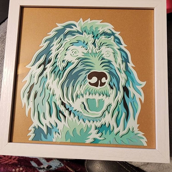 Cockapoo 3D Layer SVG/ Colorful Dog 3D Mandala/ 3D Dog Shadow Box ...