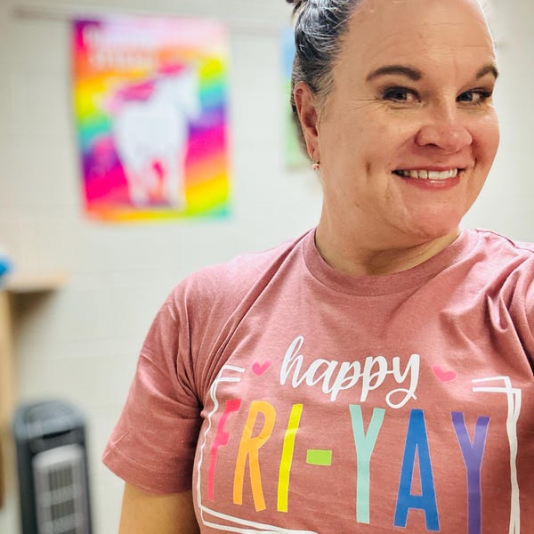 Happy Friyay Shirt, Gift for Teacher, Funny Teacher Shirt, Friday ...