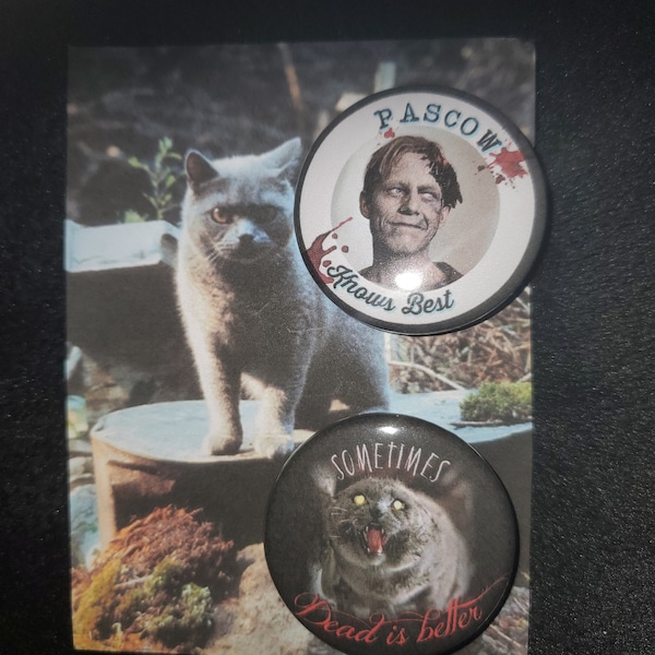 Church the Cat - 1.5” Pin Back Set Pet Sematary - Etsy