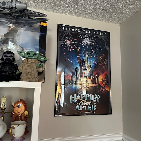 Happily Ever After Firework Show Poster Disney Attraction Poster Disney ...