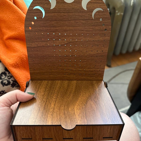 Personalized Letter Earring Holder, Earring Stand, Acrylic Jewelry ...