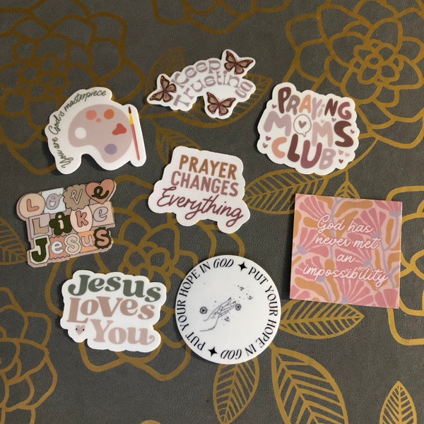 Christian Mini Sticker Pack, Bible Journaling Stickers, Cute Mini Faith ...