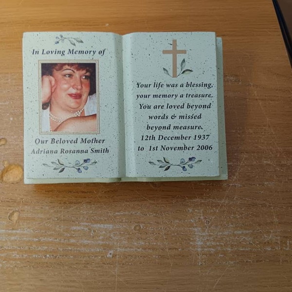 Personalised in Loving Memory Guest Book and Pen Condolence Funeral ...