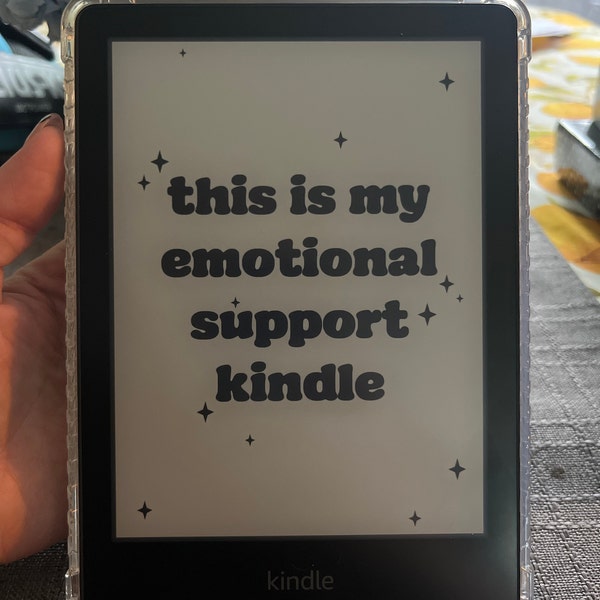Full Screen EPUB Kindle Lock Screen - Emotional Support Kindle (kindle ...
