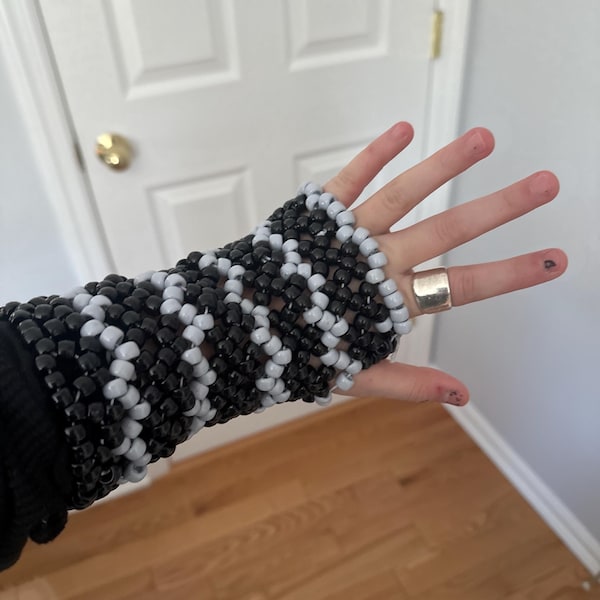 Glow in the Dark Mandela Cuff, Kandi Cuff EDM Rave - Etsy