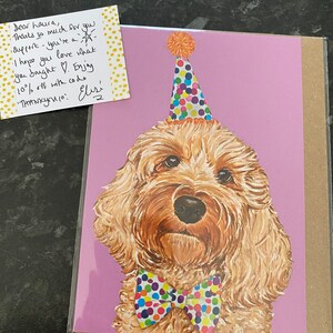 Red/golden Cockapoo Christmas Card - Etsy